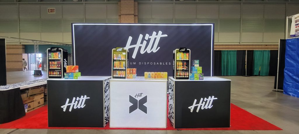 Hitt Vape 10x20 Booth at Champs Atlantic City • Monk Vibe